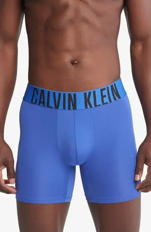 Calvin Klein 3-pack Intense Power Microfiber Boxer Briefs Dazzling Blue