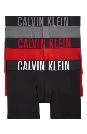 Calvin Klein 3-pack Intense Power Microfiber Boxer Briefs - Lxo Black/grey