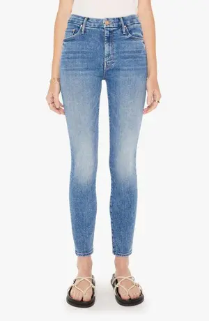 MOTHER The Looker High-waist Ankle Skinny Jeans