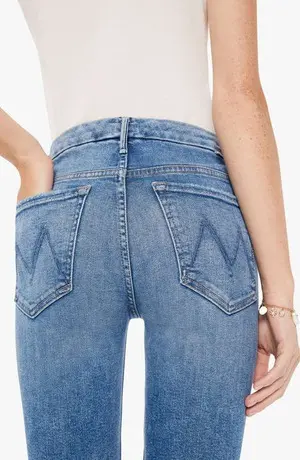 MOTHER The Looker High-waist Ankle Skinny Jeans