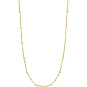 Bony Levy 14k Gold Bead Station Necklace - 14k Yellow Gold