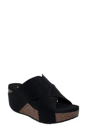 VOLATILE Firefly Wedge Platform Sandals - Black
