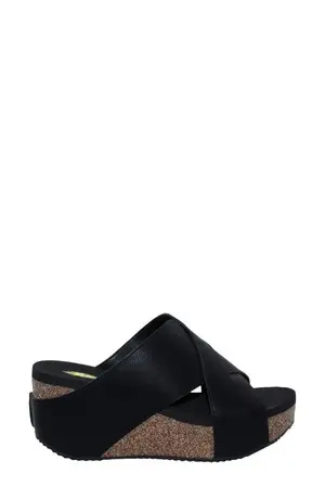 VOLATILE Firefly Wedge Platform Sandals - Black
