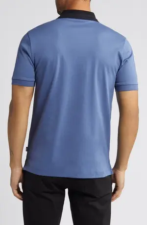 BOSS Phillipson Colorblock Collar Cotton Polo