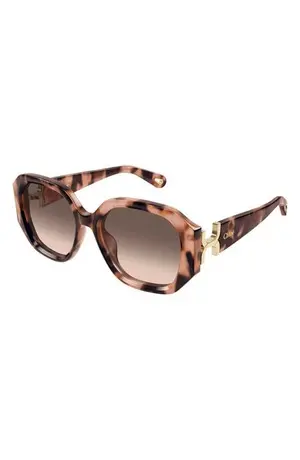 Chloé 56mm Square Sunglasses