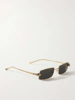 Cartier Panthère Rectangle-frame -tone Sunglasses