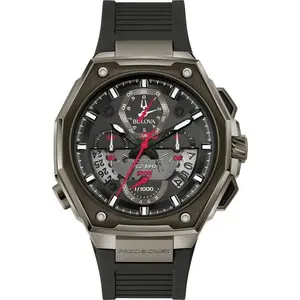 Bulova Series X Chronograph Rubber Strap Watch - Two-tone