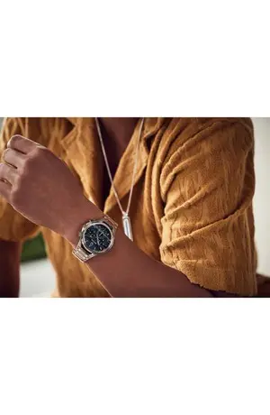 Bulova Curv Bracelet Chronograph Watch - Silverone