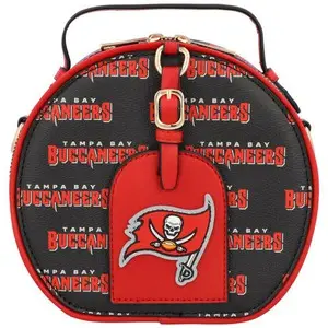 CUCE Tampa Bay Buccaneers Repeat Logo Round Bag - Black