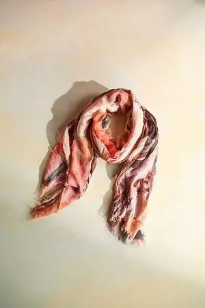 ELIZABETH GILLETT Wildflowers Scarf - Pink