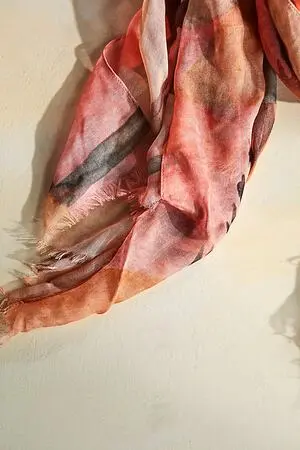 ELIZABETH GILLETT Wildflowers Scarf - Pink