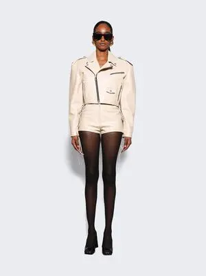 Magda Butrym High-rise Leather Shorts