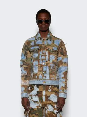 Amiri Boro Repair Trucker Jacket - Multi
