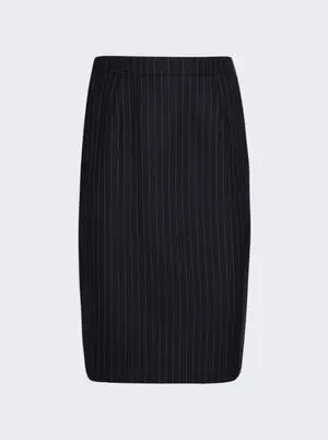 Saint Laurent Flanelle Rayure Skirt