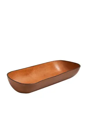 HUNTING SEASON Molded Leather Oversized Oval Bowl