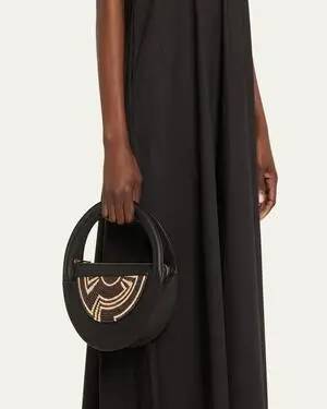 EILAF Medani Leather Crossbody Bag - Black