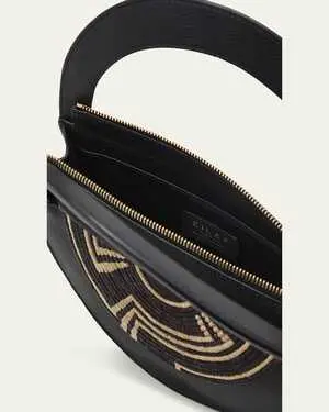 EILAF Medani Leather Crossbody Bag - Black