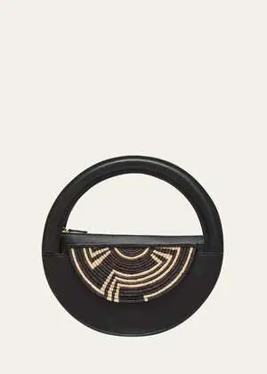 EILAF Medani Leather Crossbody Bag - Black