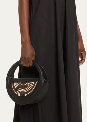 EILAF Medani Leather Crossbody Bag - Black