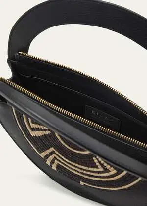 EILAF Medani Leather Crossbody Bag - Black