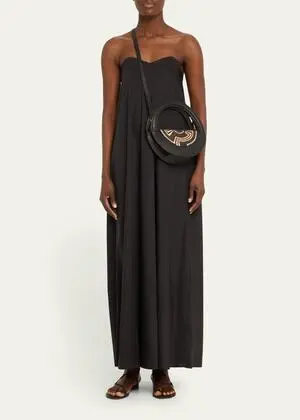 EILAF Medani Leather Crossbody Bag - Black