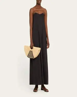 EILAF Mini Raffia Top-handle Bag