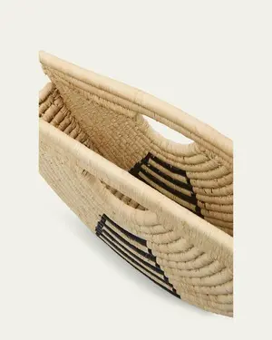 EILAF Mini Raffia Top-handle Bag