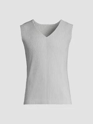 Issey Miyake Basics V-neck Vest