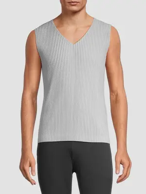 Issey Miyake Basics V-neck Vest