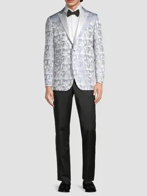 Corneliani Jacquard Silk-blend One-button Dinner Jacket