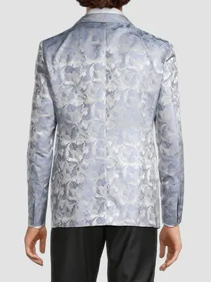 Corneliani Jacquard Silk-blend One-button Dinner Jacket