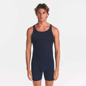 SKIMS Rib Tank Top 3 Pack | Blue | Small | Cotton - Ecru Multi
