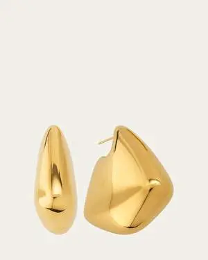 Bottega Veneta Large Fin Earrings - Gold
