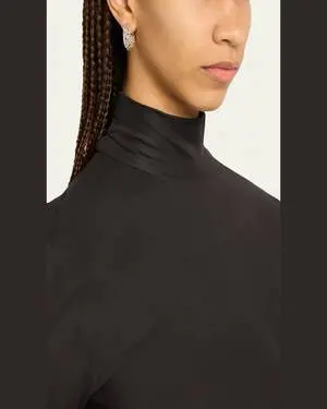 Bottega Veneta Crochet Hoop Earrings