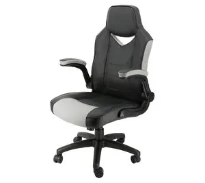 ELAMA Adjustable Faux Leather Gaming Chair Gr Y - One-color