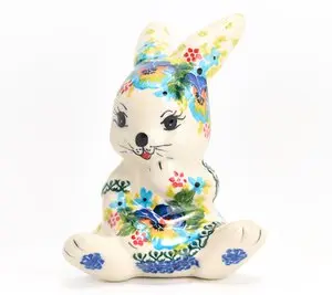LIDIA'S POLISH POTTERY Hand Painted Balbina Bunny - One-color