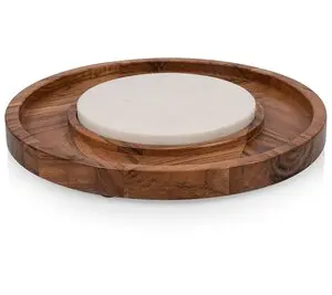 TOSCANA Charcuterie Platter With Marble Cheeseb Oard Insert - One-color