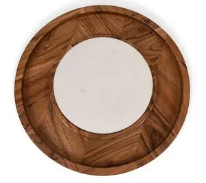 TOSCANA Charcuterie Platter With Marble Cheeseb Oard Insert