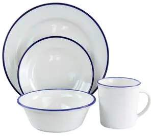 MARTHA STEWART Fine Ceramic 16 Piece Dinnerware Set