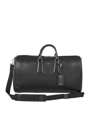 Sandro Coated Canvas Weekender Bag - Black