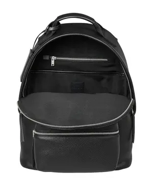 Sandro Coated Canvas Backpack - Black