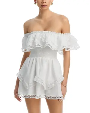 Peixoto Wyatt Dress Swim Cover-up - White