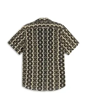 Oas Hypnotise Cuba Cotton Terry Relaxed Fit Button Down Shirt
