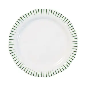 JULISKA Sitio Stripe Dinner Plate Basil