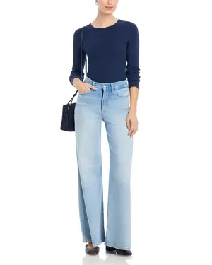Three Dots Long Sleeve Top - Navy