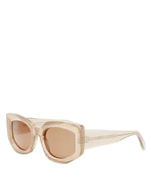Celine Bold 3 Dots Butterfly Sunglasses - Tan/beige Solid