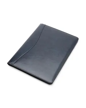 ROYCE NEW YORK Leather Writing Portfolio & Organizer Blue