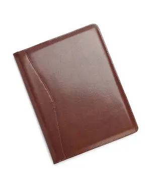 ROYCE NEW YORK Leather Writing Portfolio & Organizer British Tan