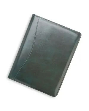 ROYCE NEW YORK Leather Writing Portfolio & Organizer Green