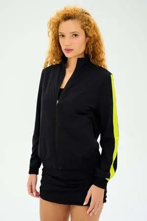 Splits59 Max Rigor Track Jacket - Black/chartreuse